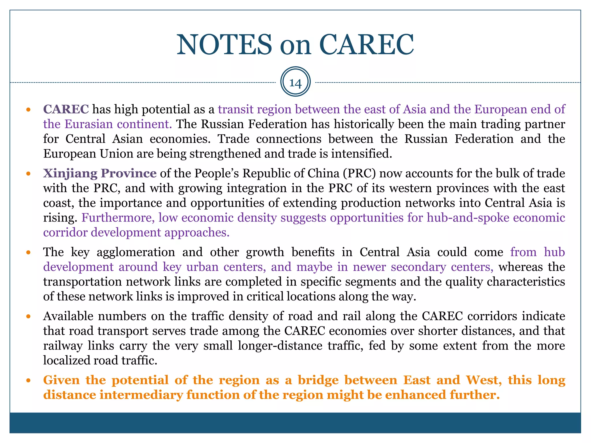 Modelling Approach to Economic Corridors | PPTX