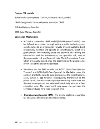 Introduction to Public Private Partnerships (PPP’s) - June 2010 | PDF ...