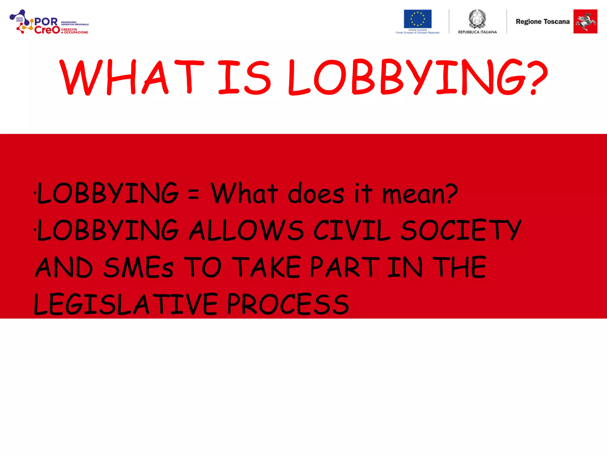 What is lobbying | PPT