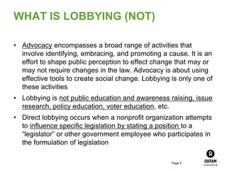 Lobbying: The art of the possible | PPT