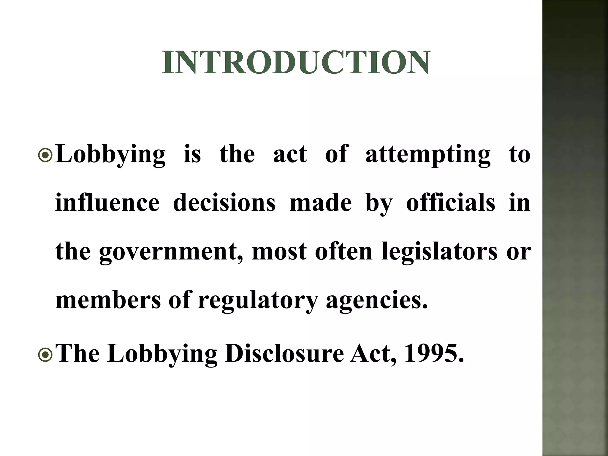 Lobbying in nursing | PPTX