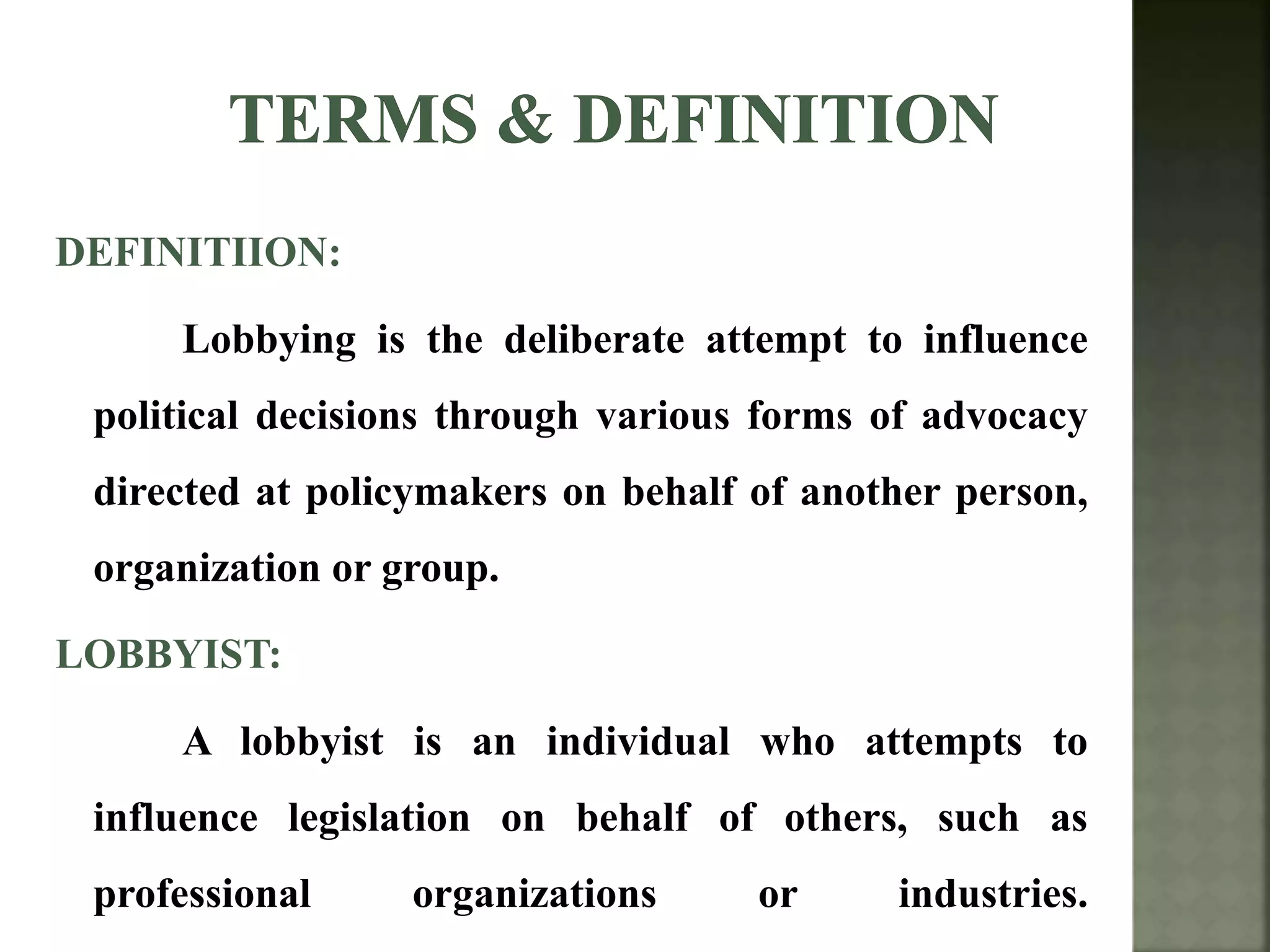 Lobbying in nursing | PPTX