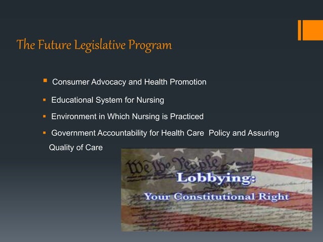 Lobbying in nursing | PPT