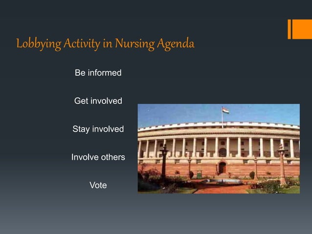Lobbying in nursing | PPT