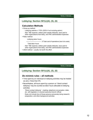 Lobbying Rules Nonprofits | PDF | Political Issues & policy | Politics