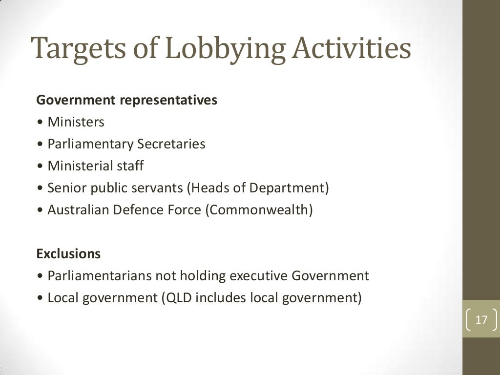 Lobbying