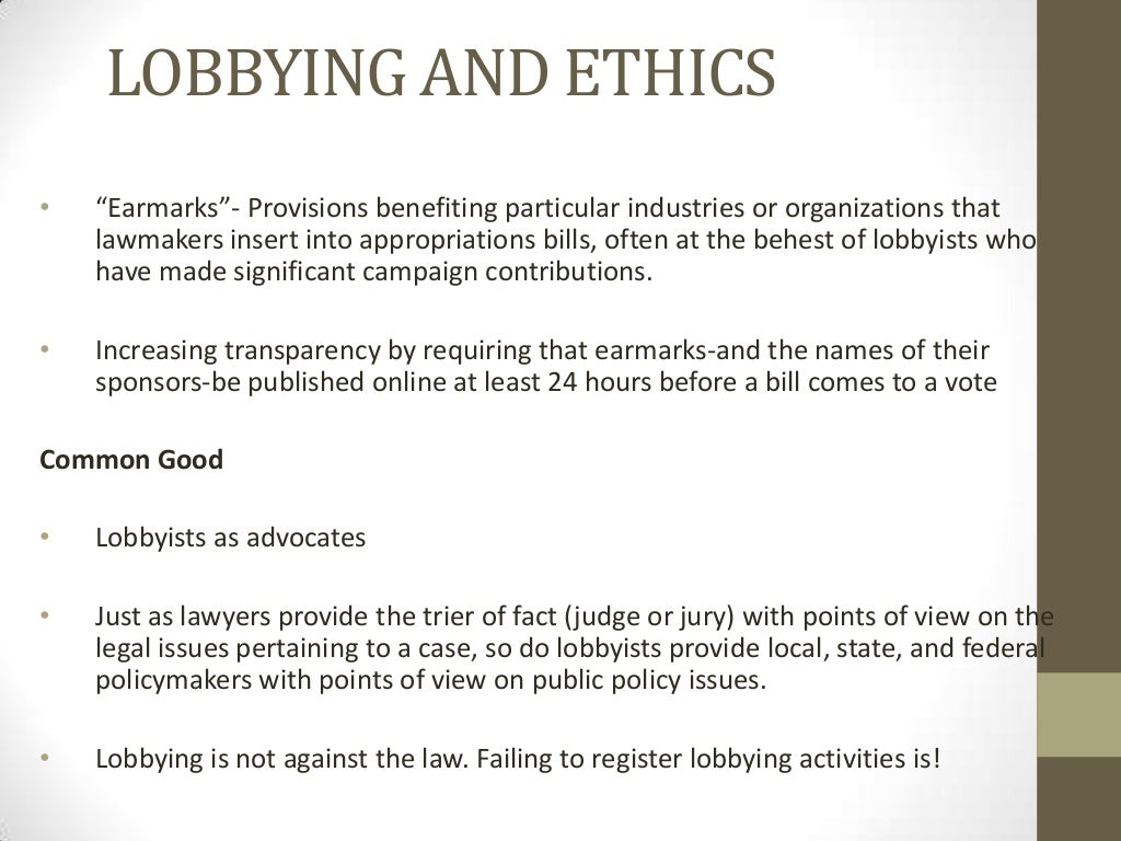 Lobbying