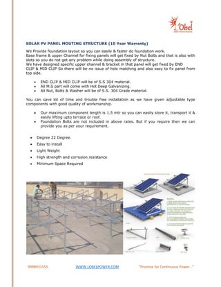 Lobel Solar Latetst Specification | PDF