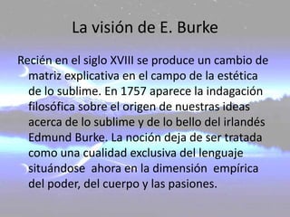 Lo bello y lo sublime | PPTX