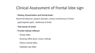 Frontal and Parietal Lobe sign | PPTX