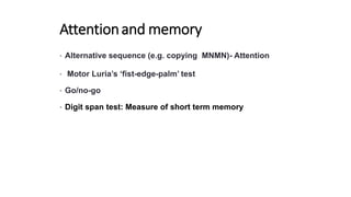 Frontal and Parietal Lobe sign | PPTX