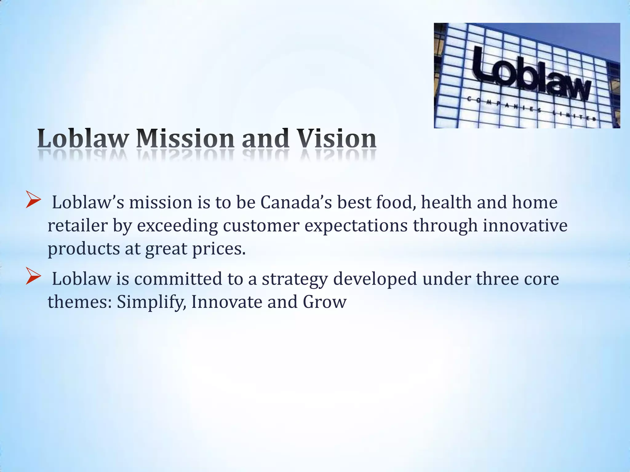 Loblaws company ltd | PPTX