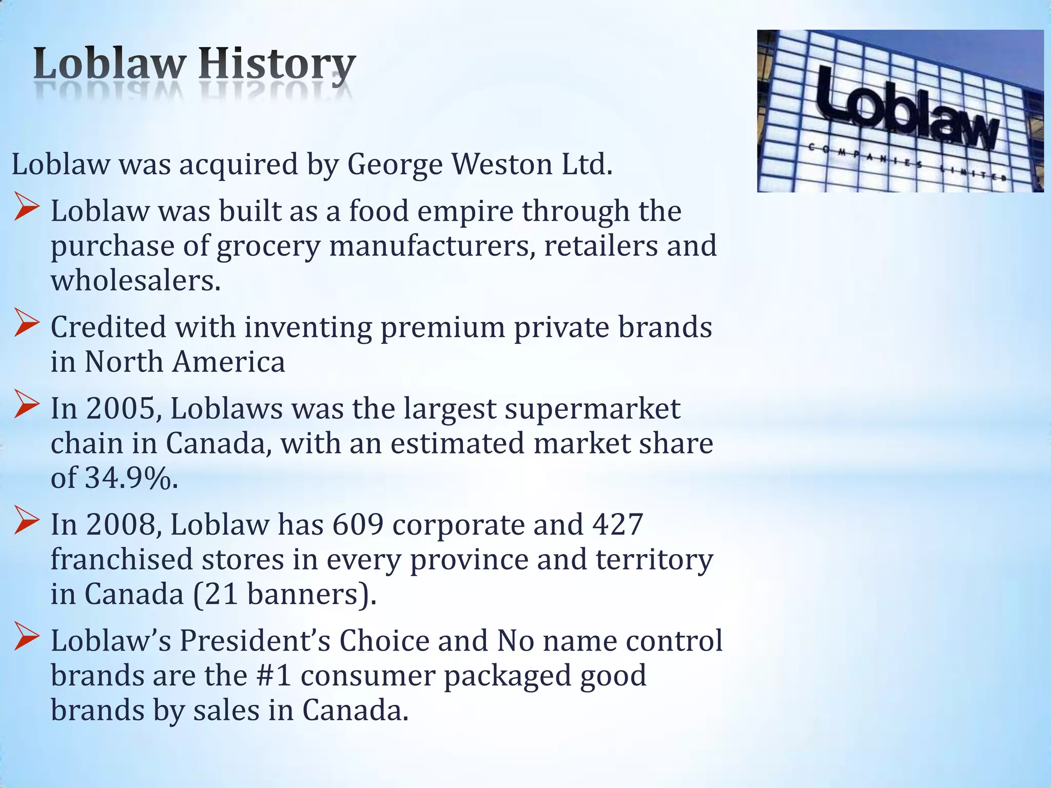 Loblaws company ltd | PPTX