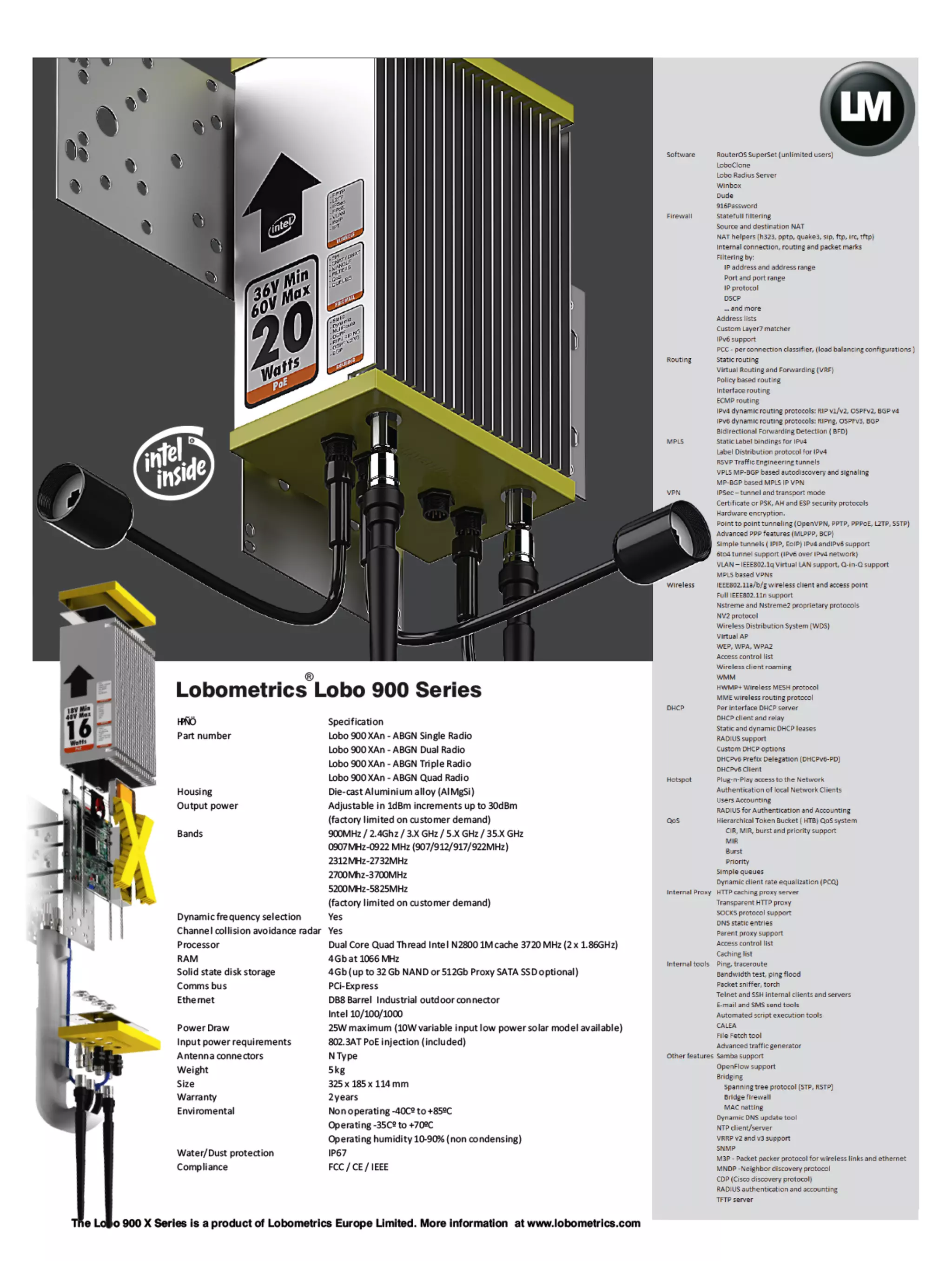 Long Range & High Bandwidth Wireless Link Lobometrics x series info ...