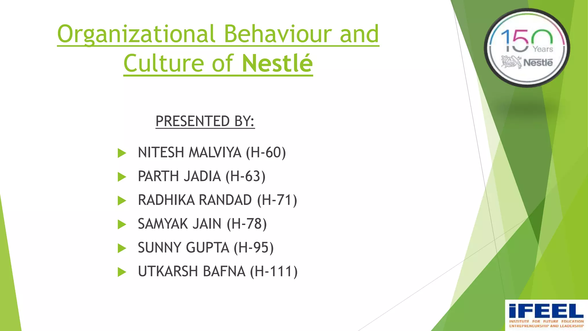 Nestle - Organisational Structure | PPTX