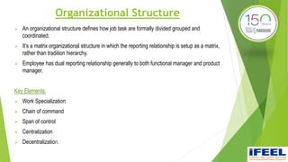 Nestle - Organisational Structure | PPTX