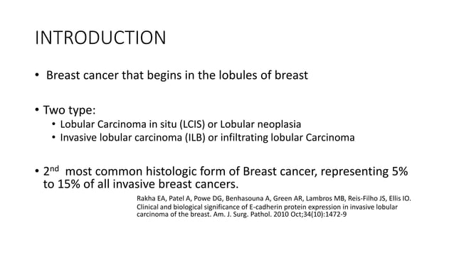 Lobular carcinoma of breast | PPTX | Cancer | Diseases and Conditions