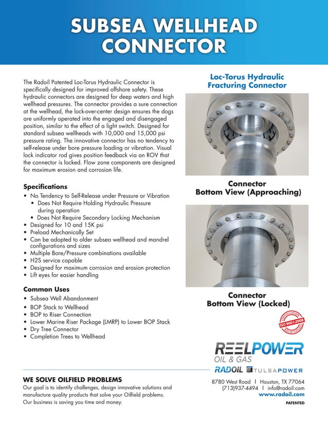 Loc Torus Subsea Wellhead Connector | PDF | Scuba Diving | Extreme Sports