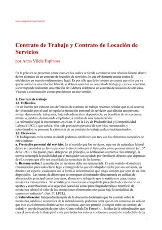 Locación de servicios | PDF