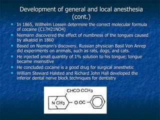 Local Anesthetics in Dentistry | PPT