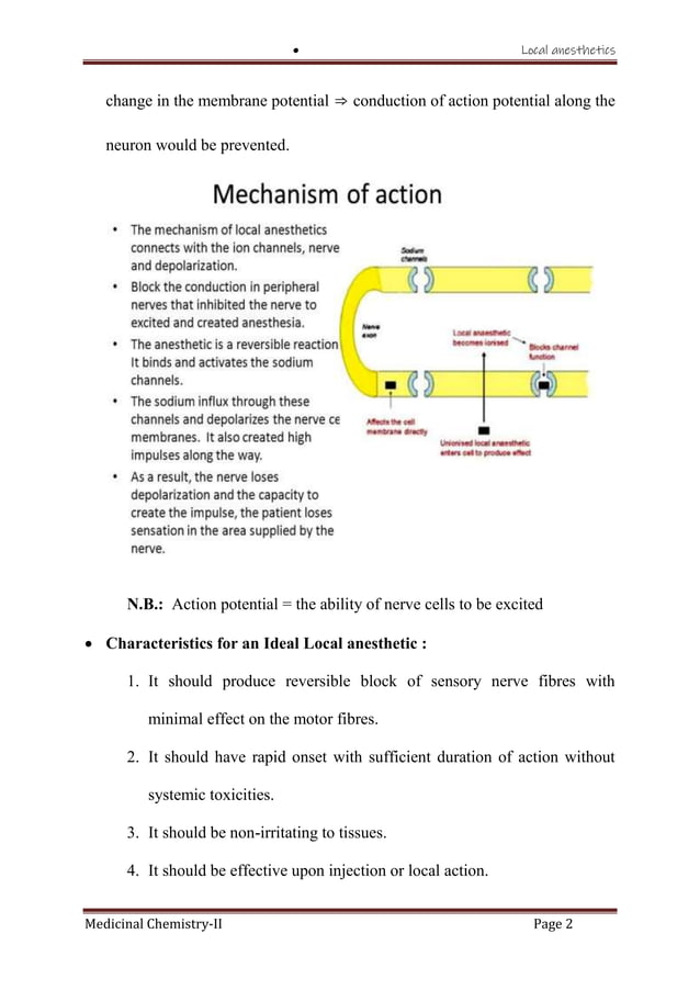 Local-Anesthetics.docx | Pharmaceutical Drugs | Medical Health