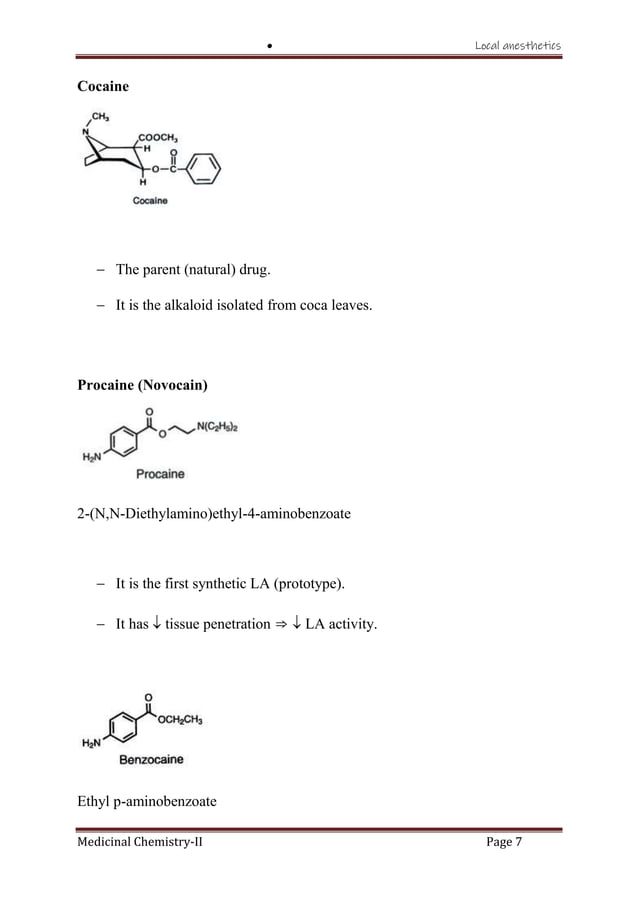 Local-Anesthetics.docx | Pharmaceutical Drugs | Medical Health