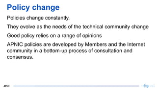 APNIC and Policy Development Process (PDP) | PPT