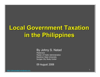 Local Government Taxation In The Philippines | PDF