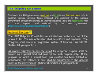 Local Government Taxation In The Philippines | PDF