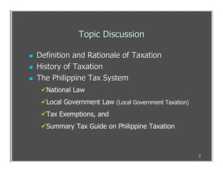 Local Government Taxation In The Philippines | PDF