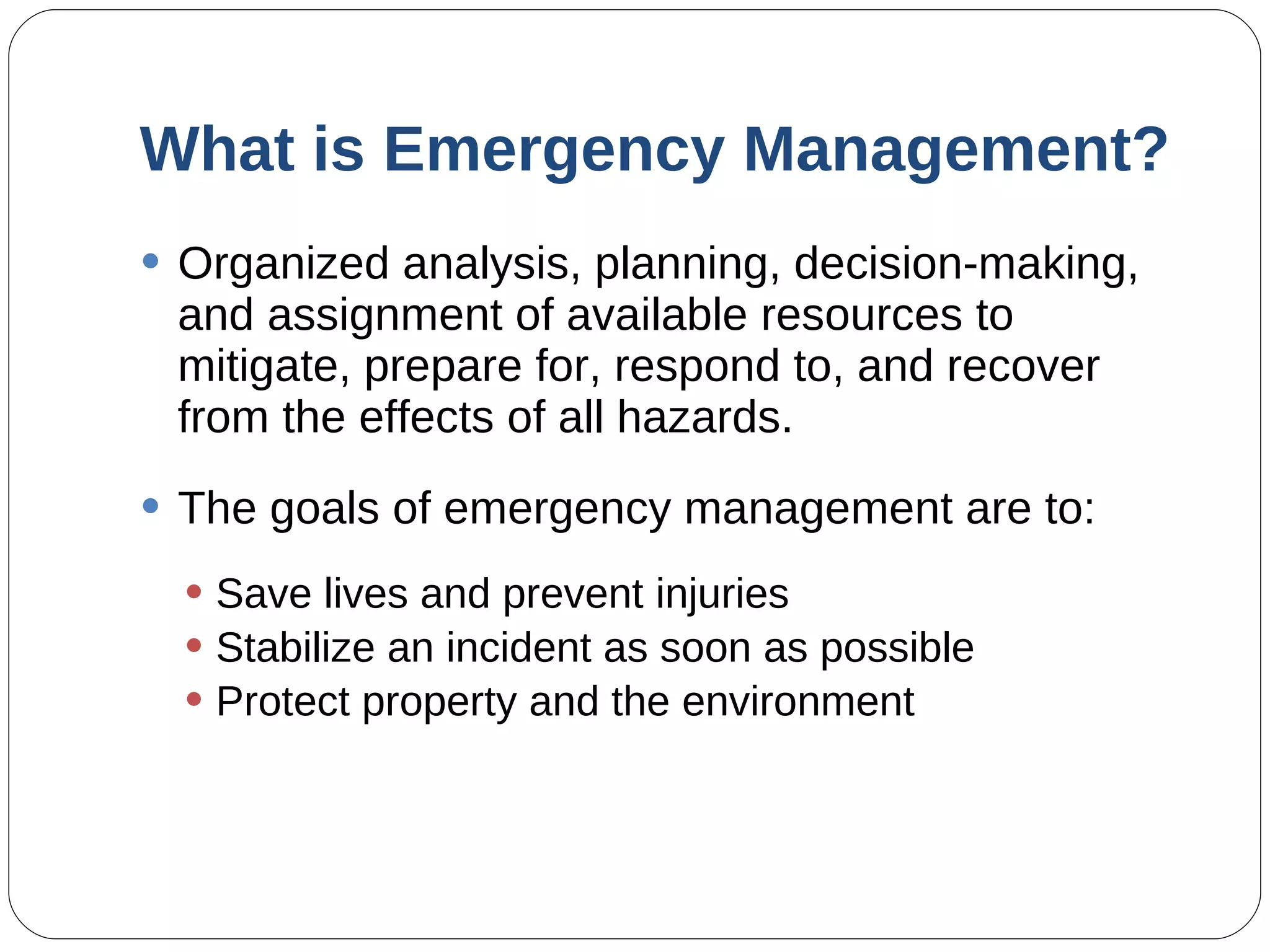 Disaster Planning Local state-federal roles and responsibilities | PPT