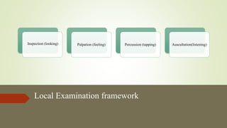 Local abdominal examination | PPTX