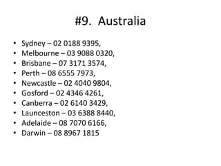 Local access numbers from RingtoIndia | PPTX