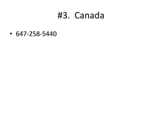 Local access numbers from RingtoIndia | PPTX