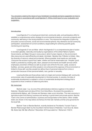 Local agenda 21 | DOCX