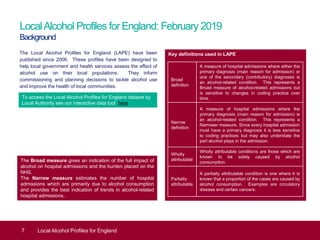 Local Alcohol Profiles for England February 2019 | PPTX