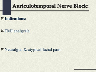 Auriculotemporal Nerve Block