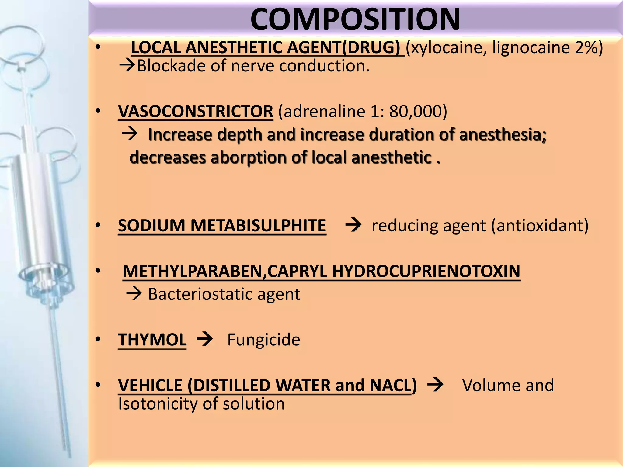 "LOCAL-ANAESTHESIA" | PPTX