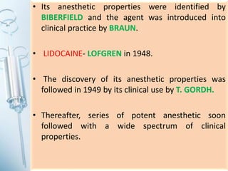 "LOCAL-ANAESTHESIA" | PPTX
