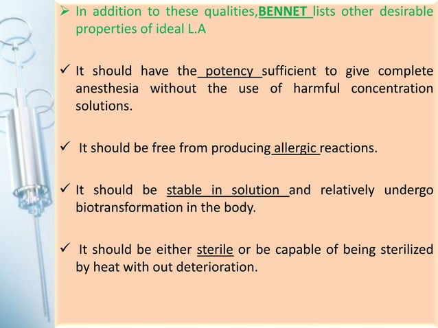 "LOCAL-ANAESTHESIA" | PPTX | Chemistry | Science