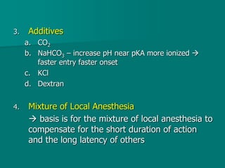 Local anaesthesia | PPTX