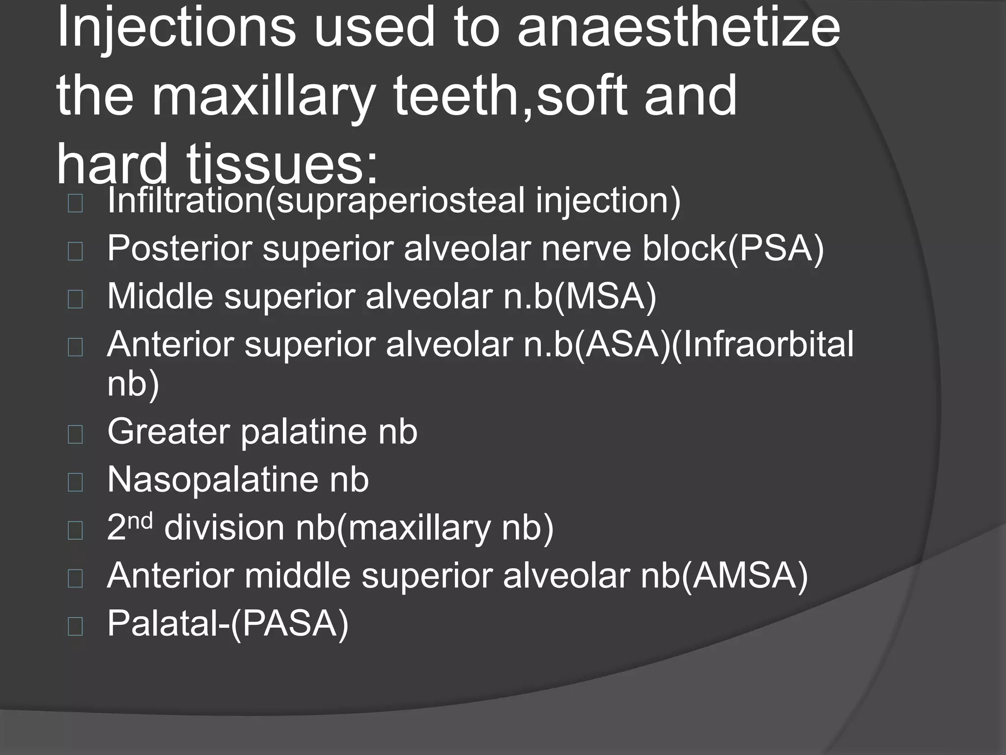 Local anaesthesia- composition and dosage in dentistry | PPTX