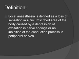 Local anaesthesia- composition and dosage in dentistry | PPT