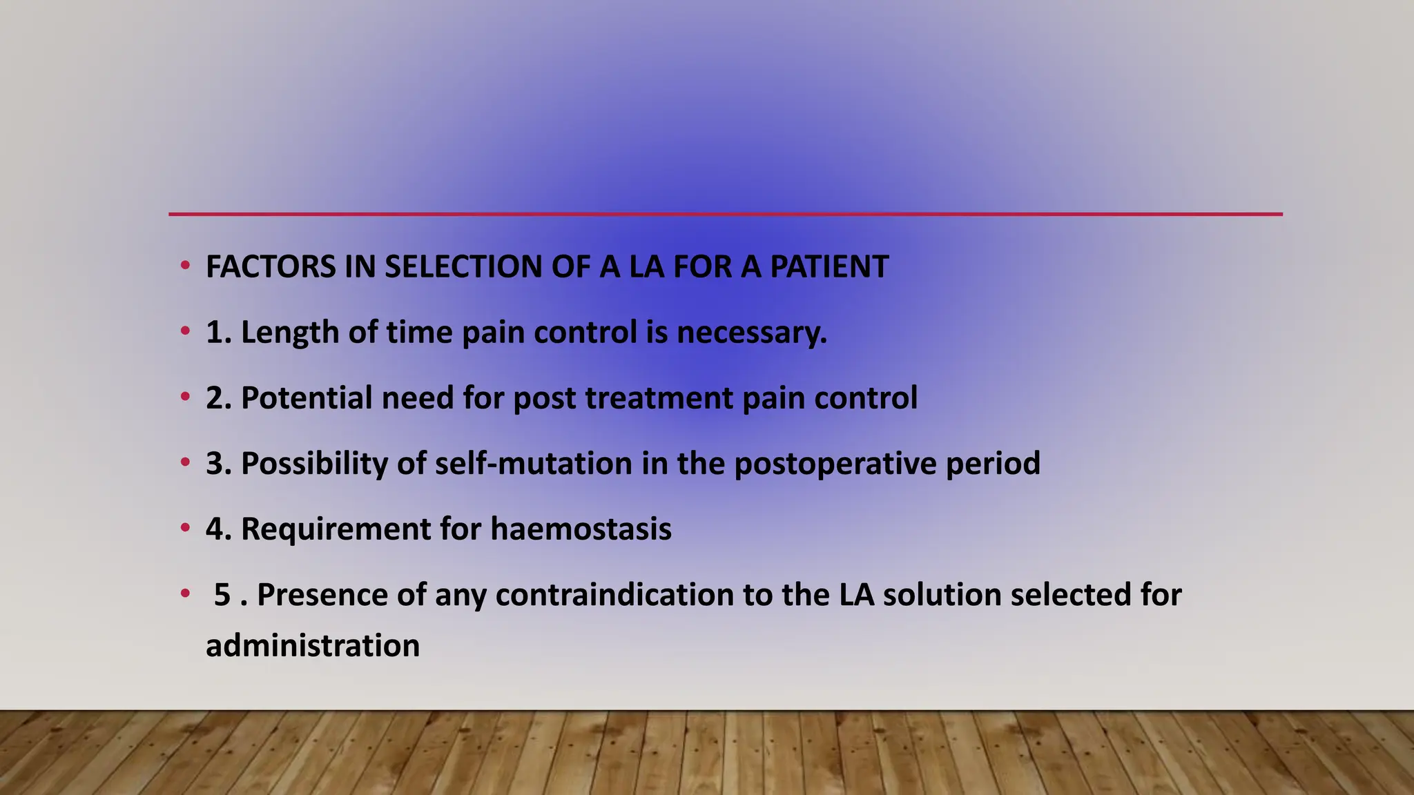 LOCAL ANAESTHESIA classification, contents , indication and ...