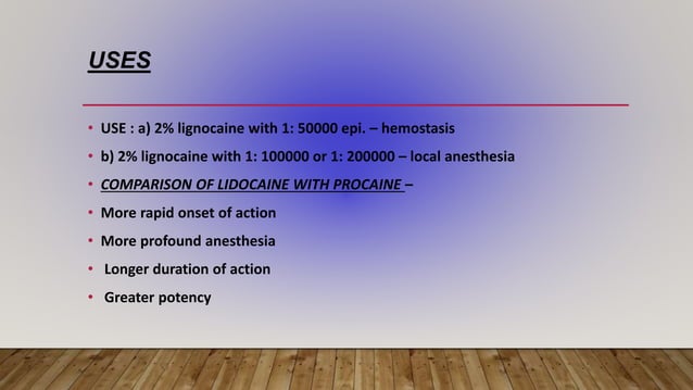 LOCAL ANAESTHESIA classification, contents , indication and ...