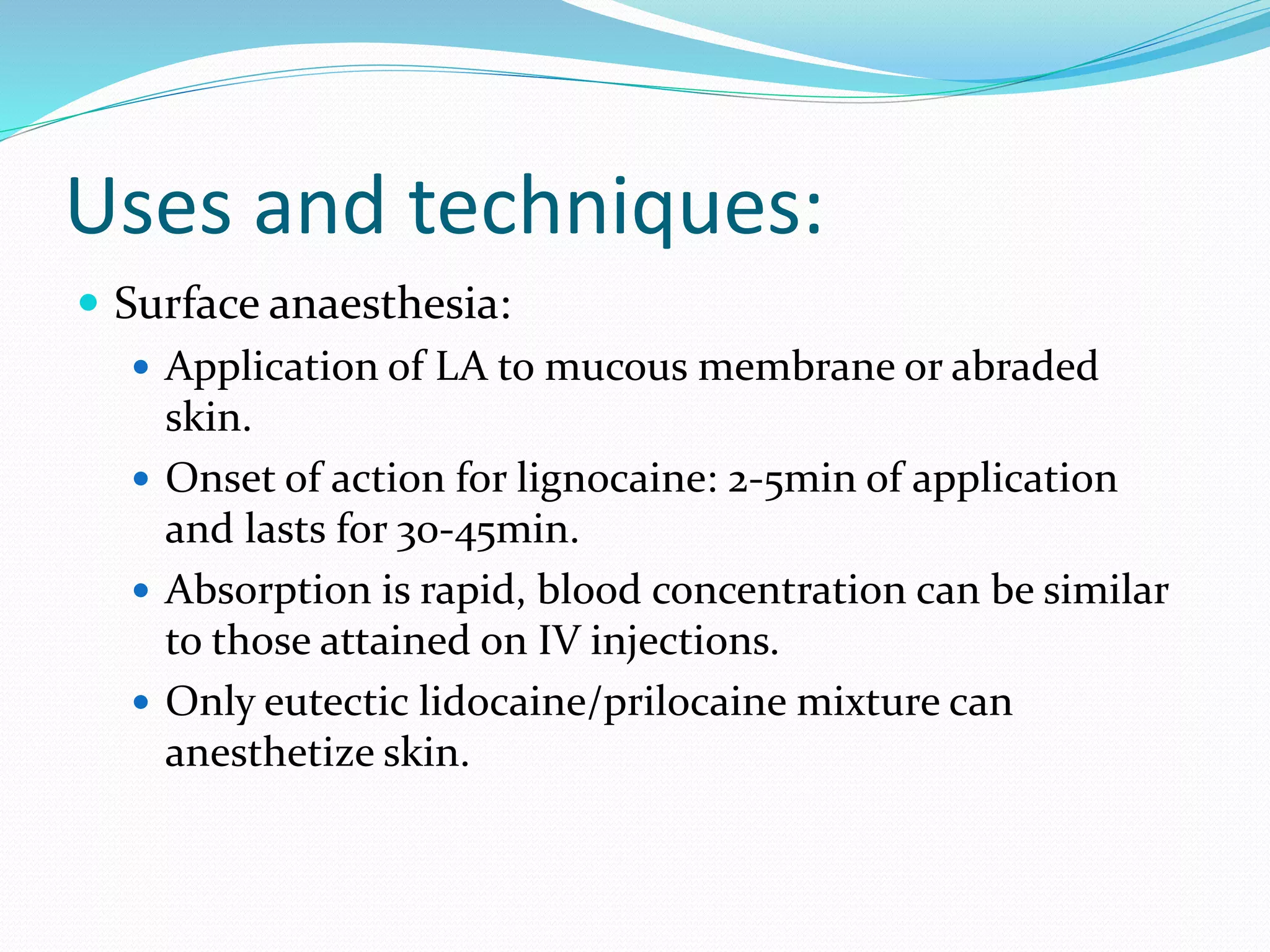 Local anaesthesia in ent | PPTX