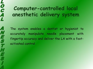 Local anaesthesia _pedo_ | PPT
