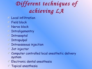 Local anaesthesia _pedo_ | PPT