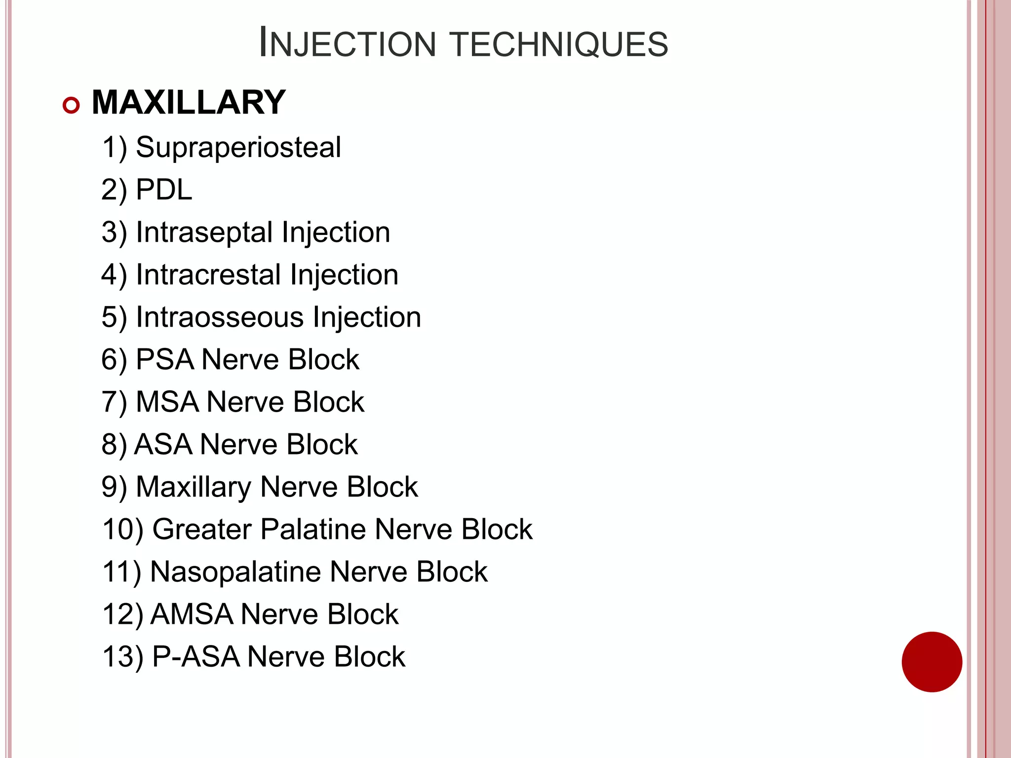Local anaesthesia in dentistry | PPTX