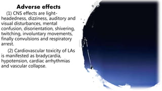 Local anaesthetic | PPTX